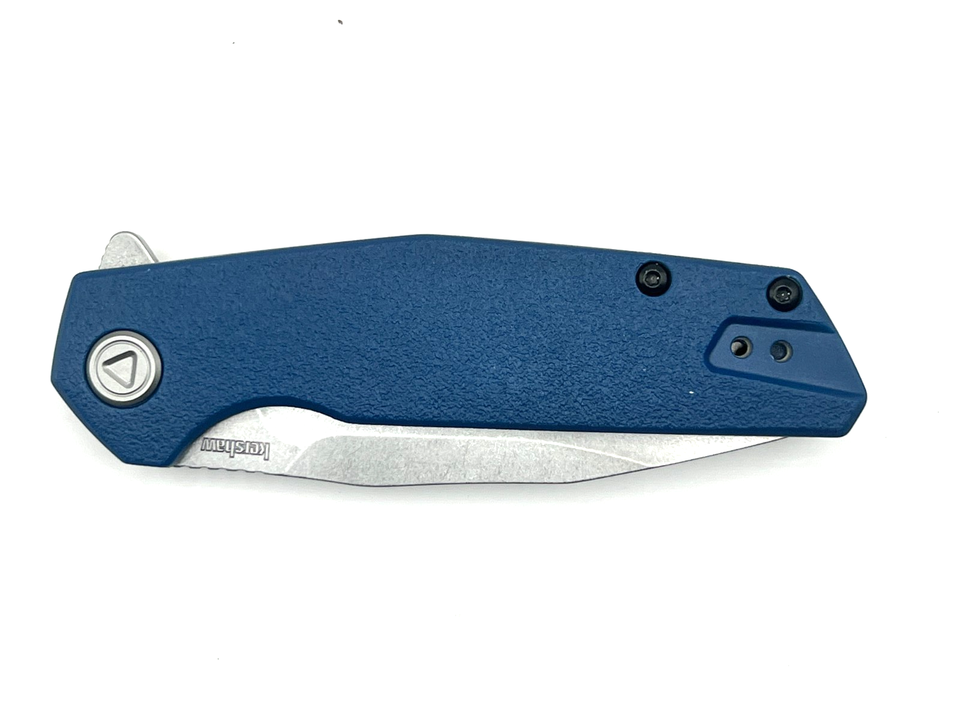 Kershaw-Lucid-Assisted Open-Frame Lock-Blue/Stainless-8Cr13MoV ...