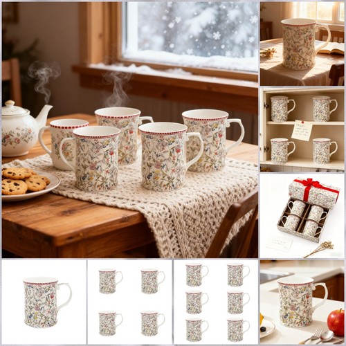 Fine Chinaware William Kilburn Mug Floral Flowers Coffee Tea Cup 415cc ...