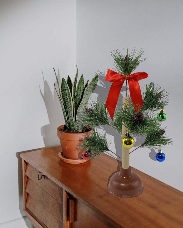 Christmas Tree Plunger Funny Gag Gift Hilarious Toilet Humor White ...