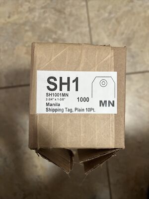 Manila Tags String Hang Hole Shipping Label Sizes 2-3/4” X 1-3/8” 1000 ...