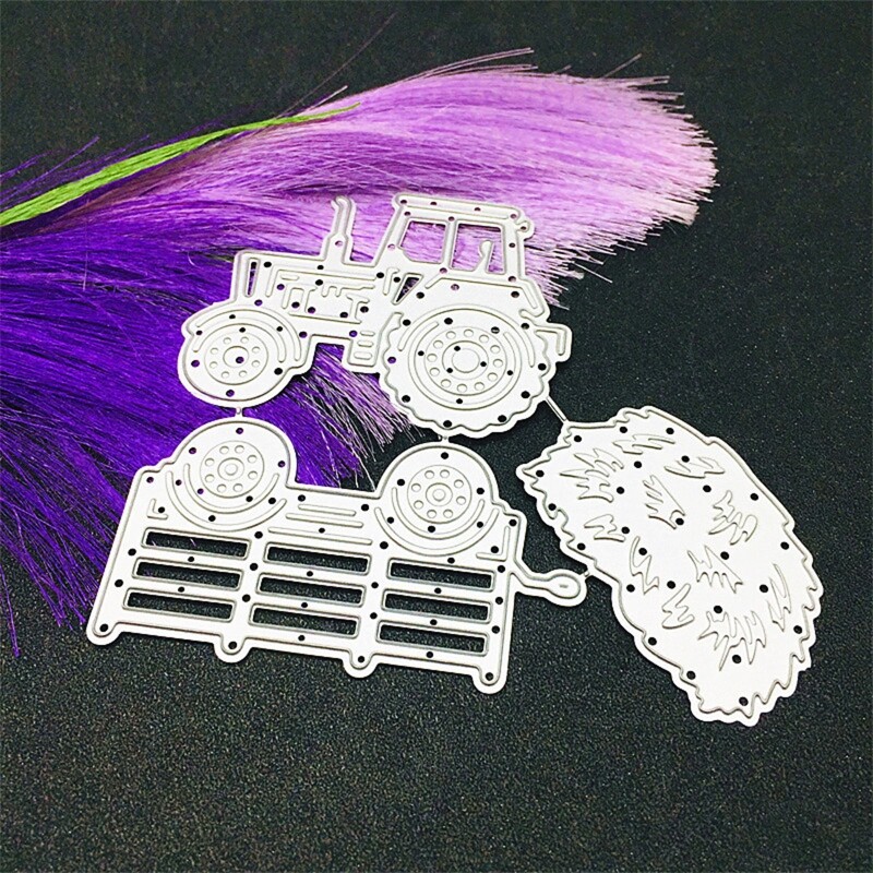 Tractor Straw Embossing Cutting Die Carbon Steel Die Cuts Stencil | eBay
