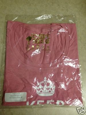 Womens Medium PINK KEEP CALM AND CHIVE ON shirt M GOLD LABEL Woman ...