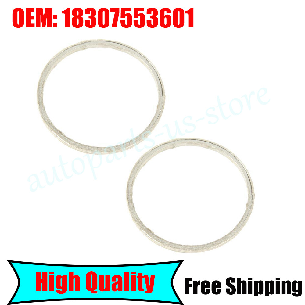 Pair Set of 2 Converter Gaskets For BMW E82 E88 E90 E92 E93 E60 ...