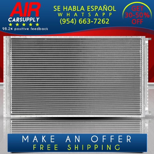 Condenser A/C 16x26 (18mm Core Depth) 4 Rails Unpainted l CN-PF1626-ACS ...