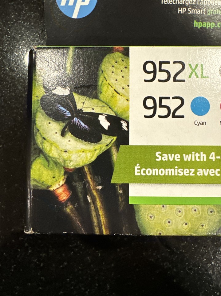 GENUINE HP 952XL Black & 952XL Color Ink Cartridges New In Box Exp 3/25 ...
