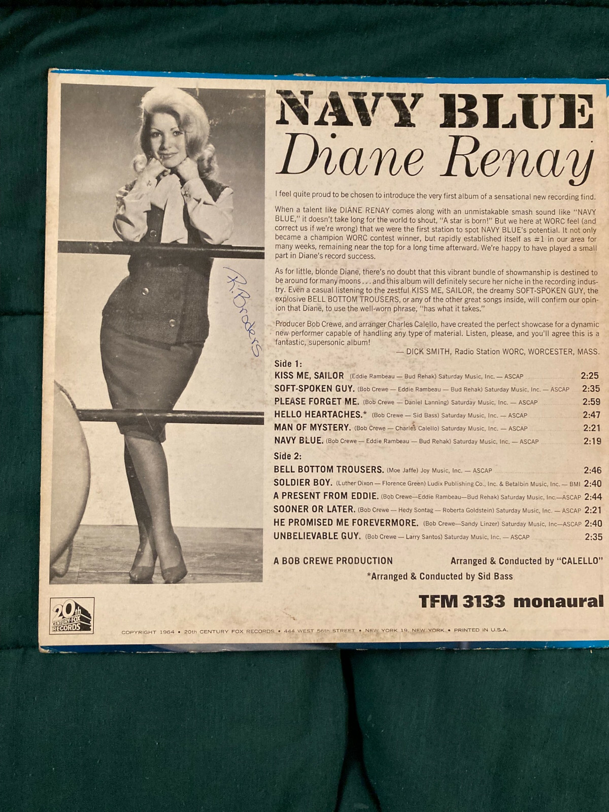 Diane Renay Navy Blue LP Vinyl eg | eBay