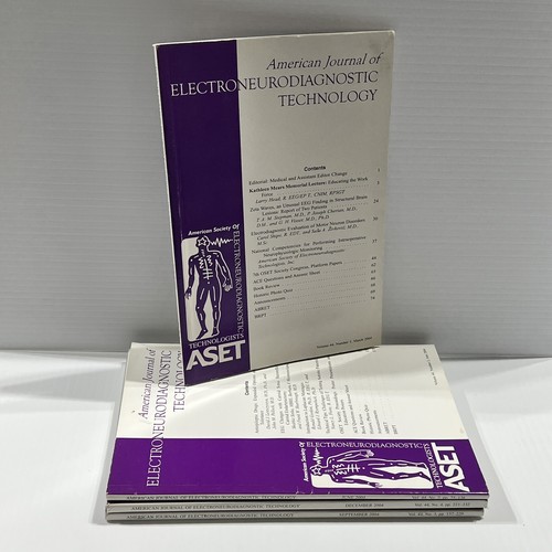 Electroneurodiagnostic Journal 4 Volumes 2004 Aset Ajet Medical EEG ...