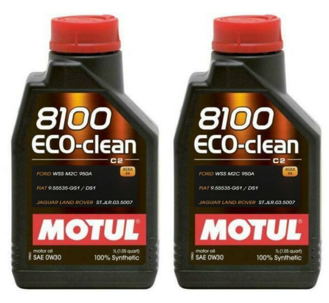 Motul 8100 Eco-clean 0W30 C2 Fully Synthetic Engine Oil, M2C950A ST.JLR ...