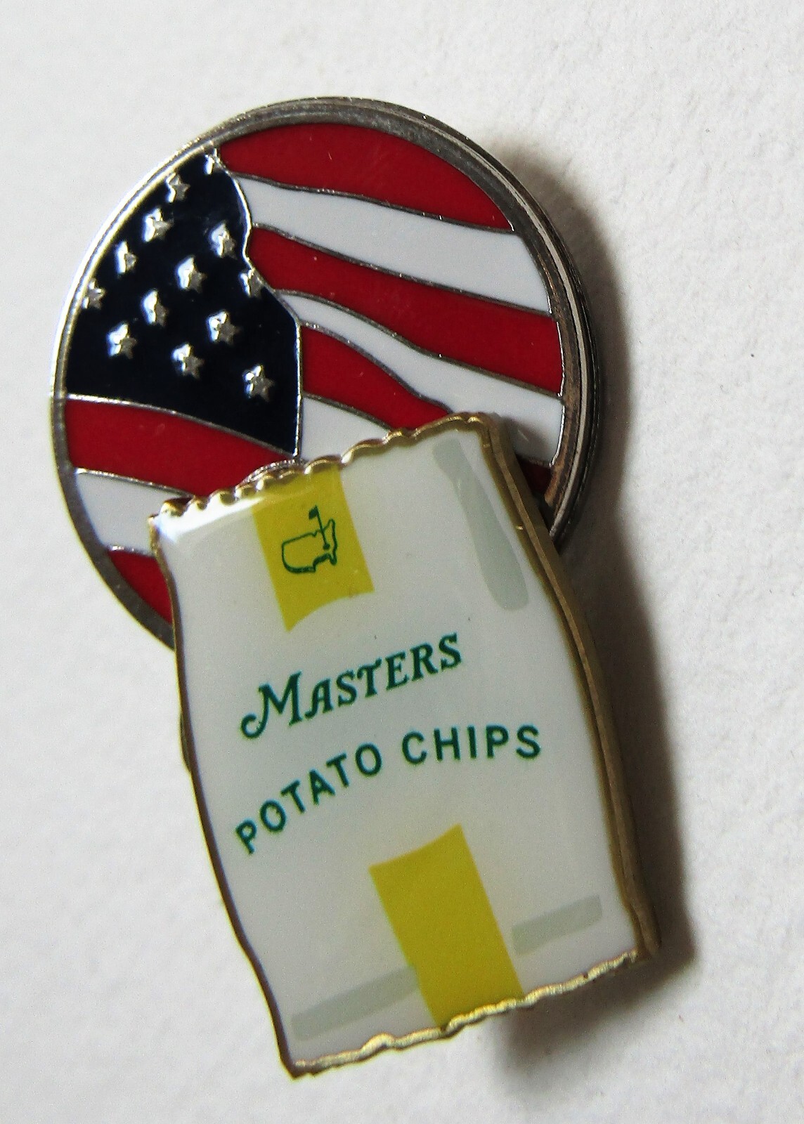 2024 AUGUSTA Masters CONCESSION CHIP BAG Ball Marker & USA FLAG HAT ...