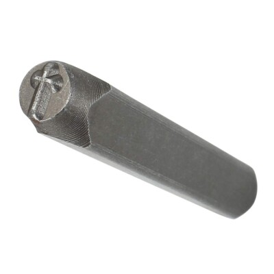 6Mm Cross Metal Punch Stamp Stamping Tool for Stamping/Punching Metal ...