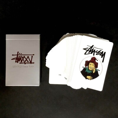 stussy playing cards 25th anniversary catalog silver black 2005 Japan ...
