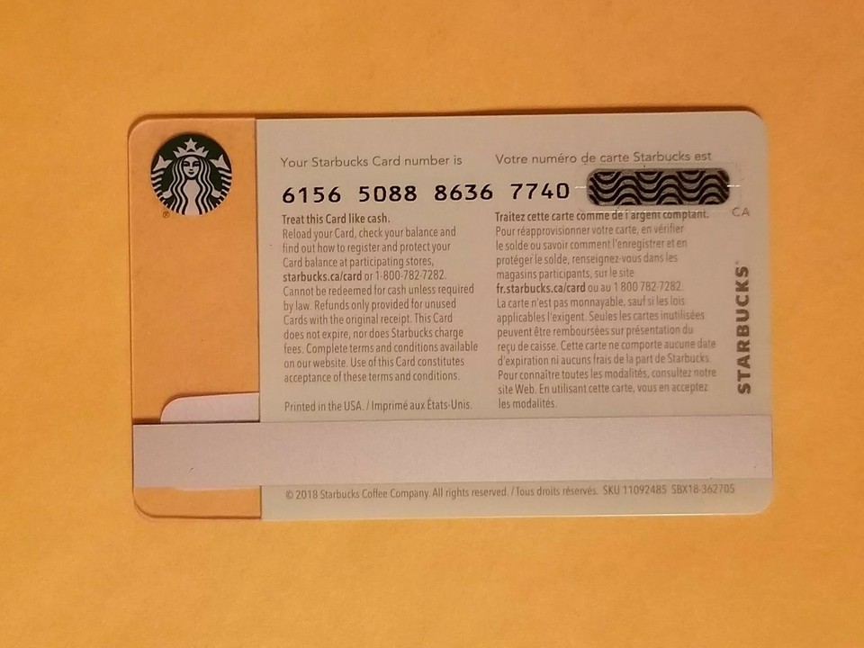 Starbucks Thank You Gift Card Reloadable Empty | eBay