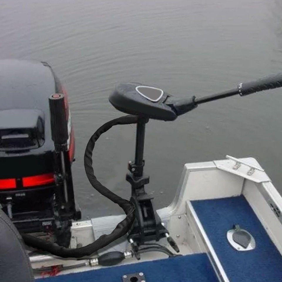 48" Boat Marine ZRS-1DP Zippered Rigging Sleeve Trolling Motor Cable ...