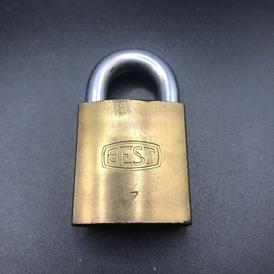 Vintage Best A1 6-pin Tumbler Padlock w/ 5 Keys | eBay