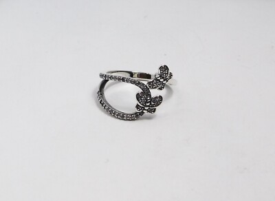 Authentic Pandora Ring, Bedazzling Butterflies Open Ring, #197920CZ | eBay