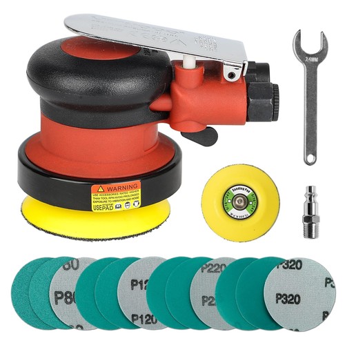 3 inch Mini Palm Air Sander, 3/32 Orbit, MAX12,000 RPM, Random Orbital ...