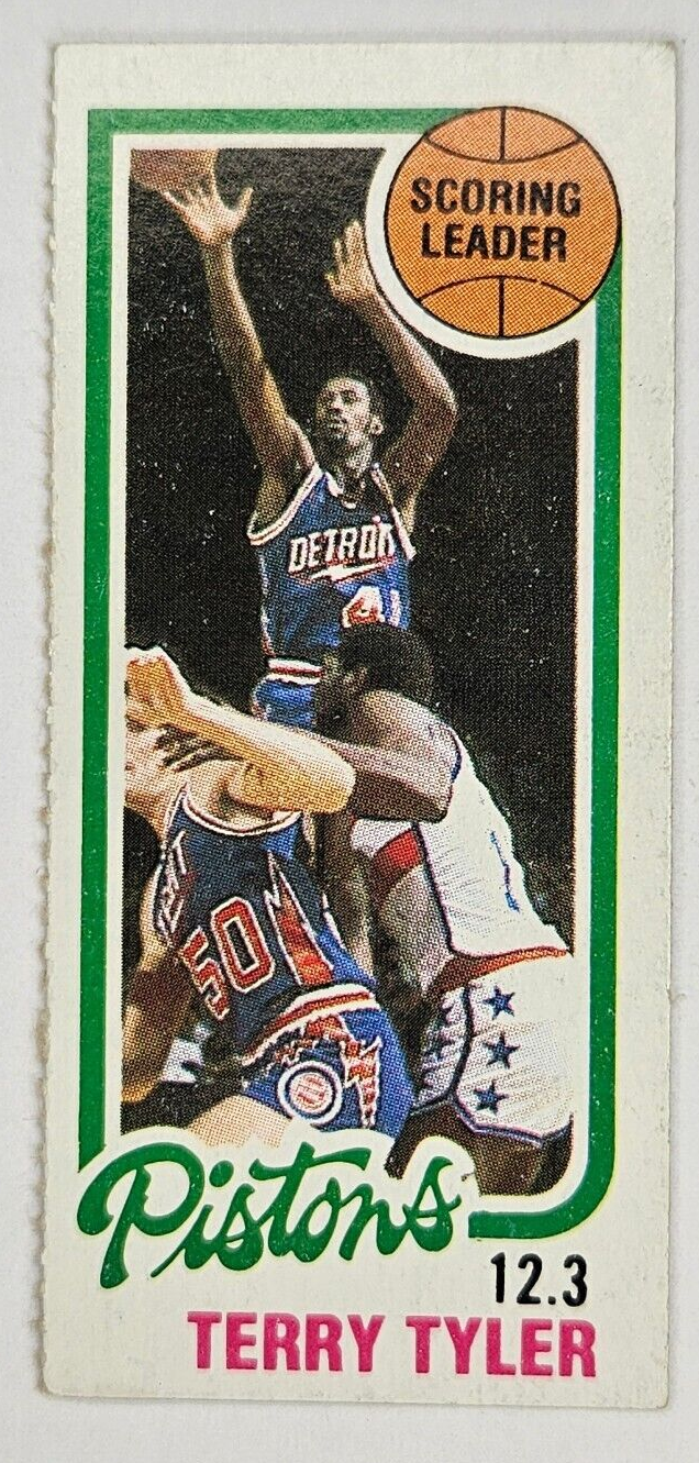 1980-81 Topps Single Separated Panel #81 TERRY TYLER Pistons (A) | eBay