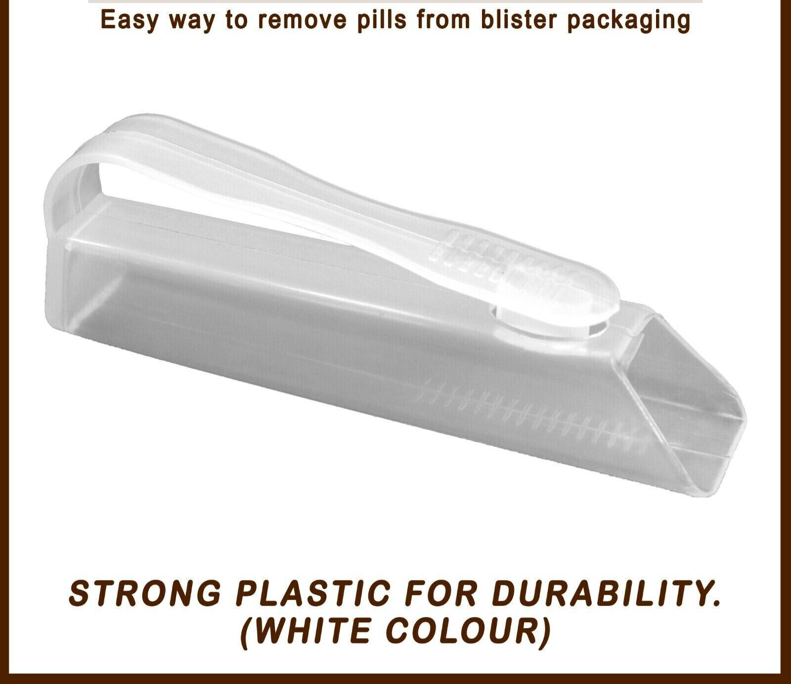 Clear White Popper Blister Pack Pill Puncher Tablet Remover Popper ...