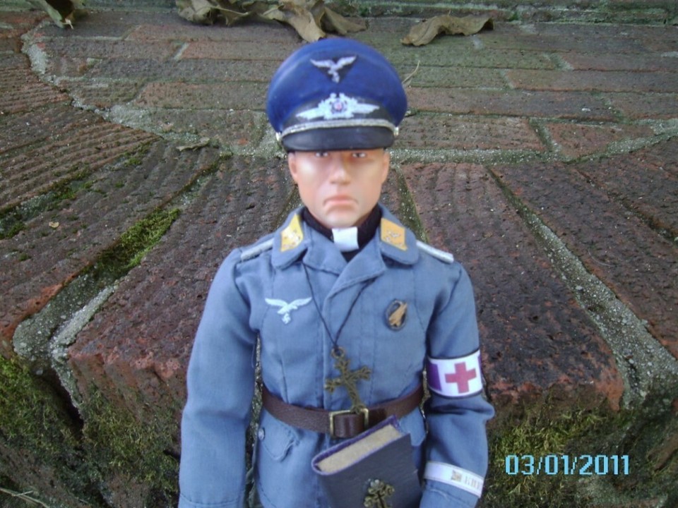 1/6 kitbash WW2 German Paratrooper Chaplain Priest use w/Dragon & 12 ...