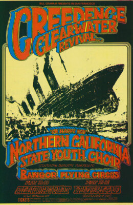 Randy Tuten BG 1969 Creedence Clearwater Revival CCR Fillmore SF ...