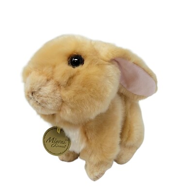 Aurora Miyoni Bunny Rabbit Plush Stuffed Animal Toy Beige White 8" Soft ...