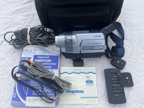 Sony Handycam Digital 8 DCR-TRV250 Camcorder Lot Includes Remote | eBay