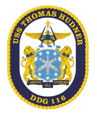 4" USS THOMAS HUDNER DDG 116 MILITARY NAVY ARMED FORCES STICKER DECAL ...