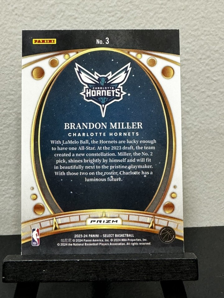 Brandon Miller 2023-24 Panini Select Lodestar Rookie RC #3 | eBay