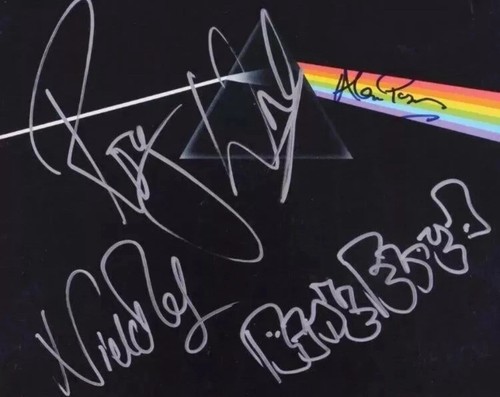 PINK FLOYD SIGNED PHOTO DARK SIDE AUTOGRAPH WATERS/GILMOUR/MASON 8X10 ...