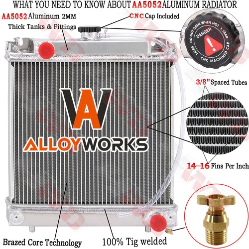 LVA802036 Aluminum 3 Row Radiator For John Deere 2305 2025R 2320 3005 ...