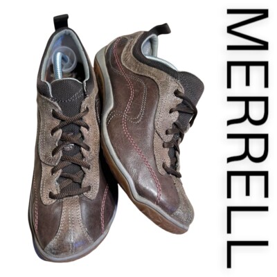 Merrell Lorelei Lace Espresso Brown Pink Casual Oxford Women's Shoes ...