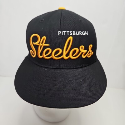 Men's Pittsburgh Steelers New Era Black Script Original 9FIFTY Fitted 7 ...