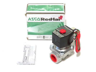 3/4" ASCO EF 8210G088 24/DC 2W NC Stainless Steel Solenoid Valve NEW IN ...