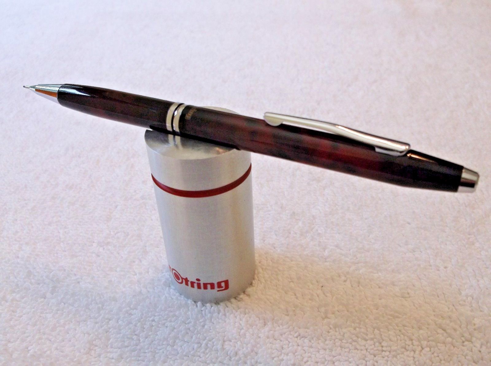 ROTRING SIDE KNOCK RED MARBLED MECHANICAL PENCIL 0.5mm | eBay