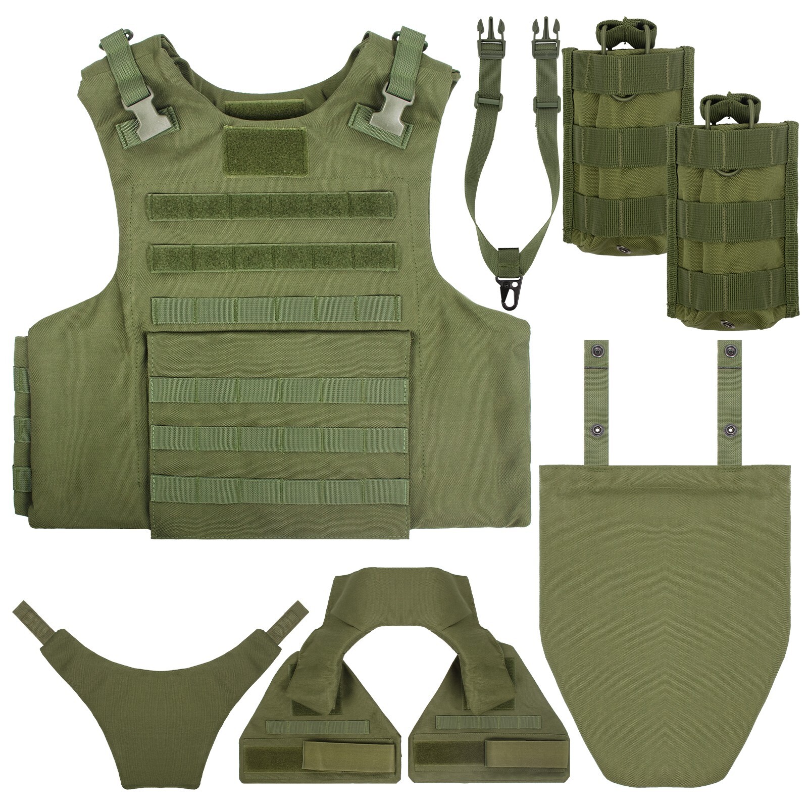 NIJ IIIA+ Tactical Ultralight Full Body Armor Plate Carrier ...