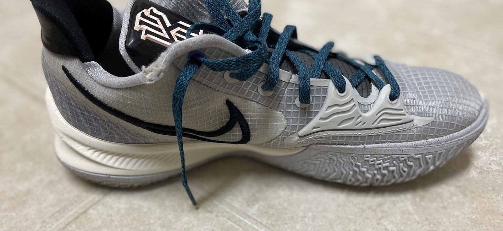 Size 10.5 - Nike Kyrie 4 Low Gray Fog Sapphire 2021 | eBay