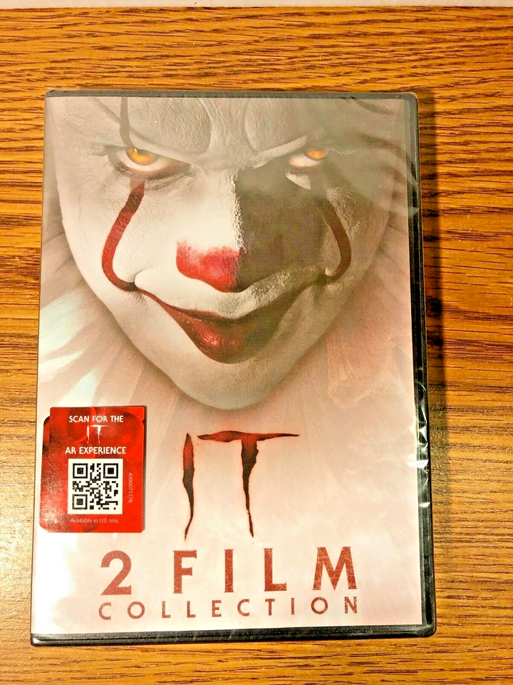 It 2 Film Collection DVD 1 & 2 Movie Set Stephen King Horror 2017 2019 ...