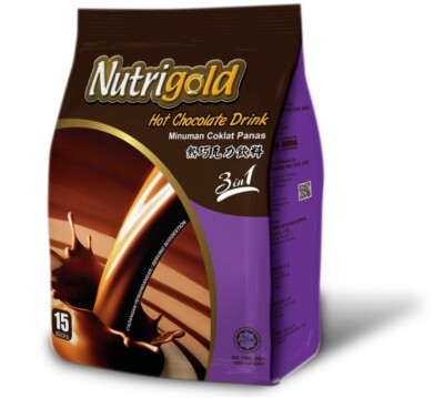 NUTRIGOLD 3 IN 1 HOT CHOCOLATE DRINK (30g x 15 sticks / pack) | eBay