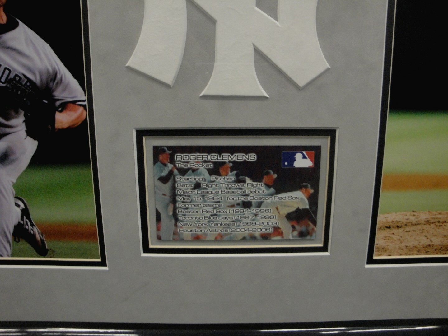 Roger Clemens Huge Custom Frame Baseball Bat W/ Panaramic + 8x10 Photos ...