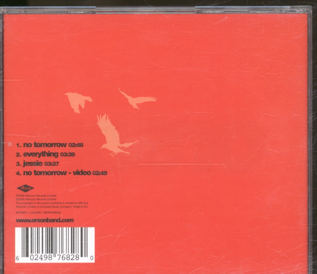 No Tomorrow by Orson (CD, 2006) for sale online | eBay