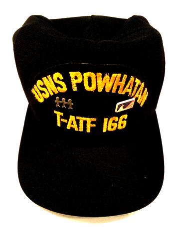 Vintage USNS Powhatan (T-ATF 166) New Era Snapback Hat W/Pins | eBay
