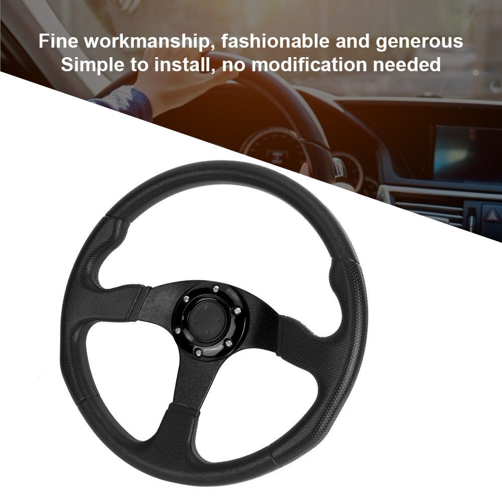 Car 350mm/14in Racing Car Sport Steering Wheel Deep Dish 6 Bolts ...