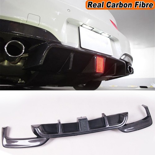 For BMW F06 M6 M-Sport 2012-2018 Real Carbon Rear Bumper Diffuser Lip W ...