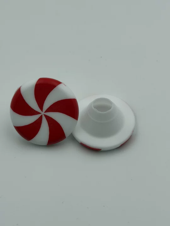 10Pcs Holiday Decorative Knob Covers-Red Candy Snap On Decor For ...