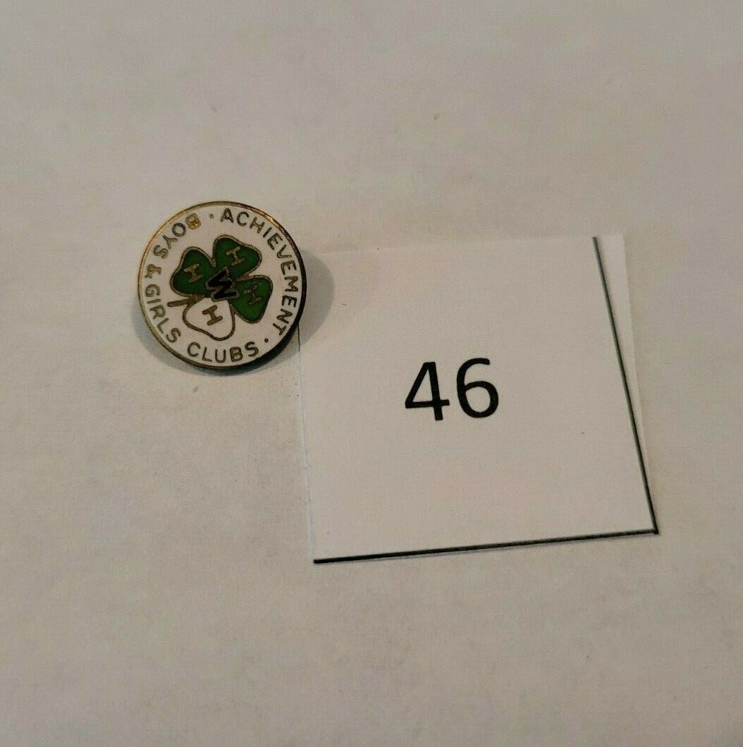 Collectible Vintage 4H Boys & Girls Clubs Achievement Pinback Pin | eBay