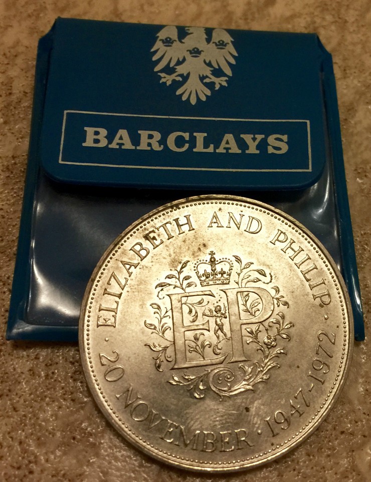 ELIZABETH AND PHILIP 20 NOVEMBER 1947 - 1972 Commemorative coin | eBay UK