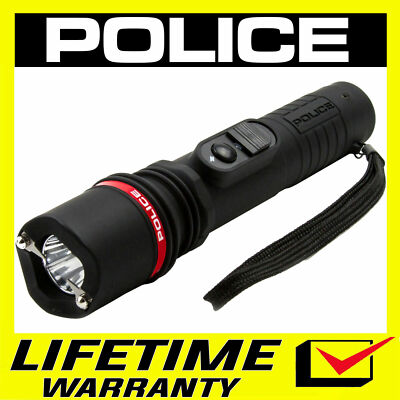 POLICE Stun Gun 305 700BV Self Defense Rechargeable LED Flashlight ...