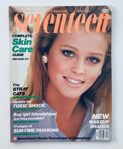 VTG Seventeen Magazine April 1983 Complete Skin Care Guide No Label | eBay