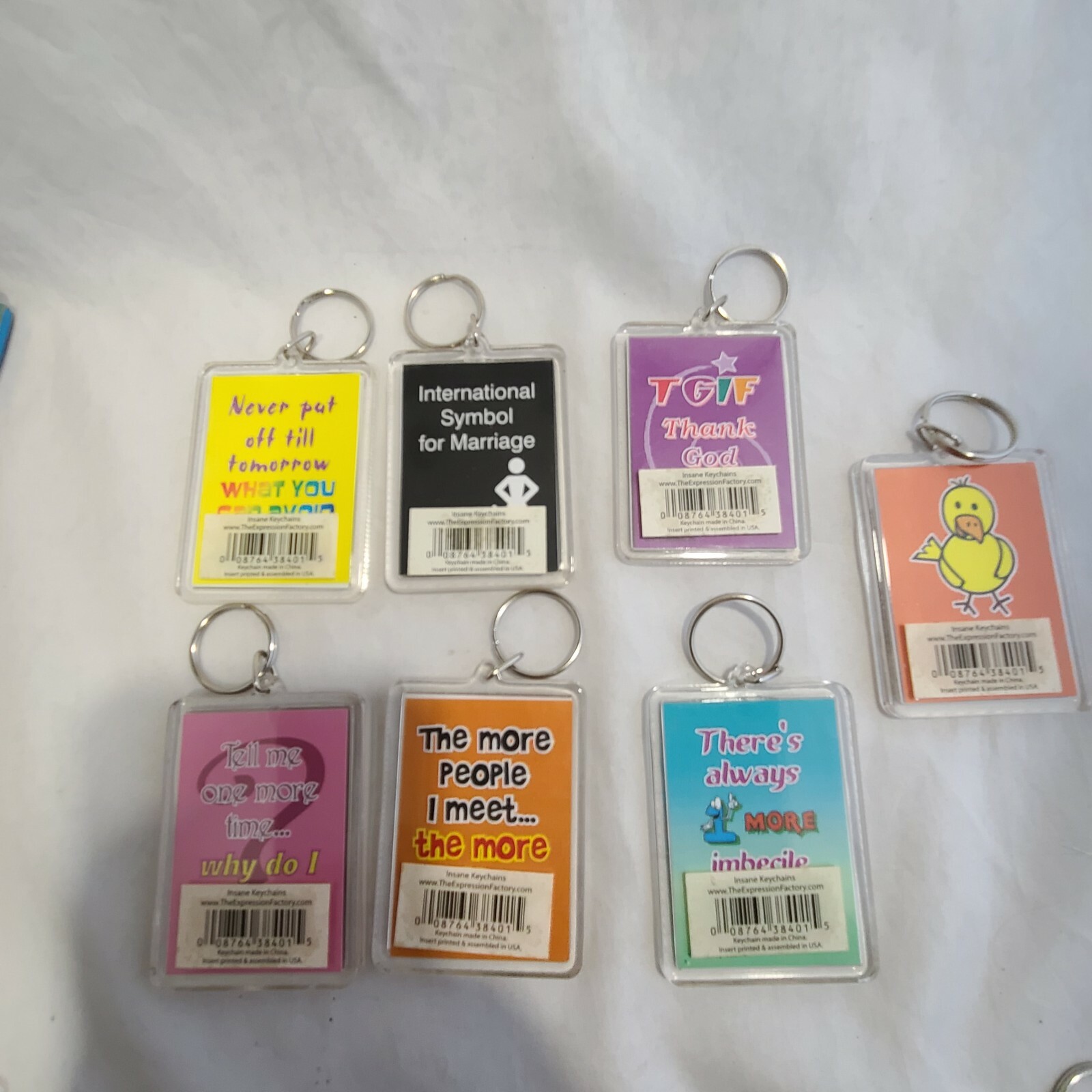 Vintage Keychain Insane Keychains The Express Factory Funny Cute Saying ...