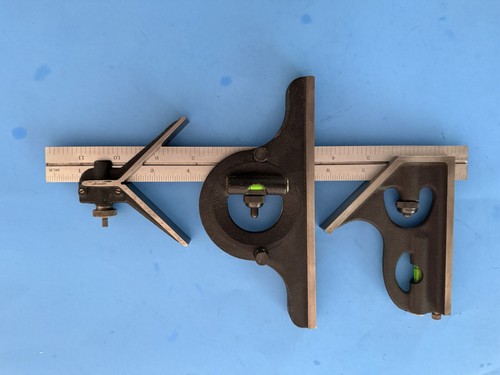 USA Built Harden 12” Combination Square Set Machinist Toolmaker 4r | eBay